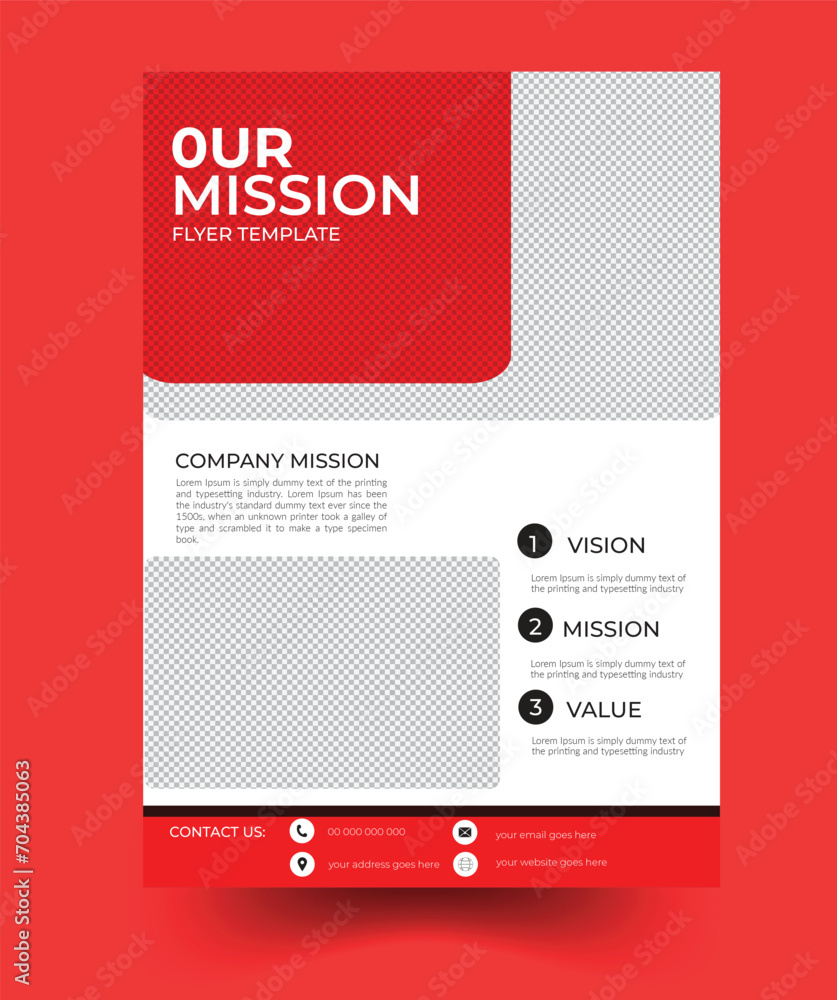 a4, ads, advertisement, agency flyer template design, blue business ...