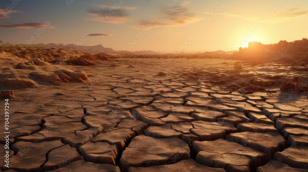 Harsh of dry environment by drought and adverse climate conditions ...
