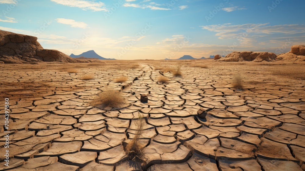 Harsh of dry environment by drought and adverse climate conditions ...