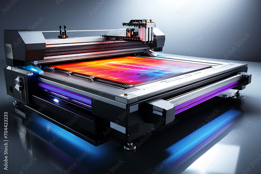 View of a Beautiful Digital UV printing machine Photos | Adobe Stock