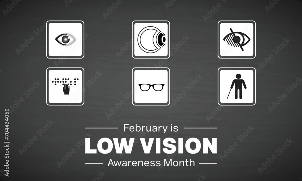 Vetor de Low Vision Awareness Month design. It features elements of low ...