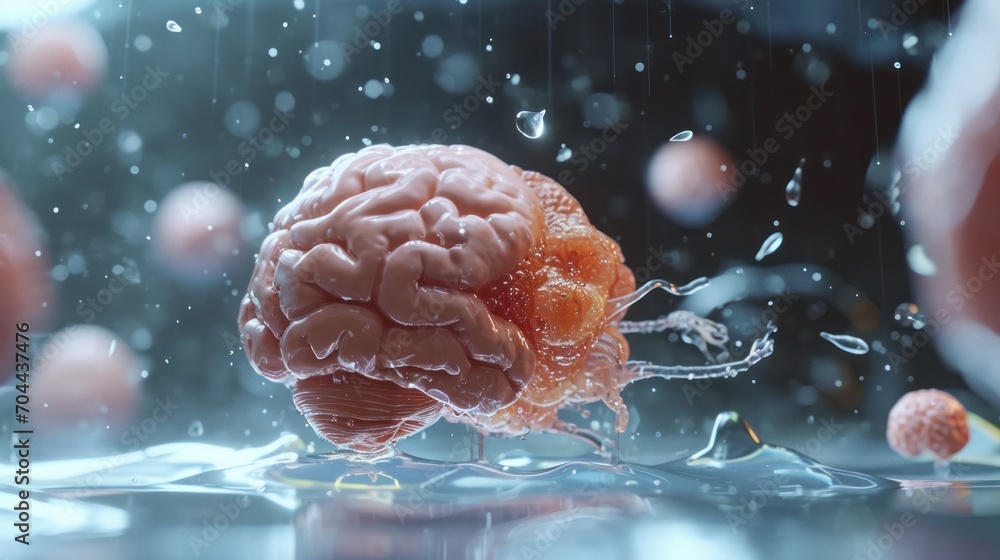Brain Tumor Removal Surgery: 3D Render of Neurosurgical Procedure Stock ...