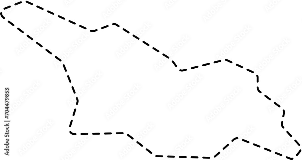 dash line drawing of georgia map. Stock Illustration | Adobe Stock