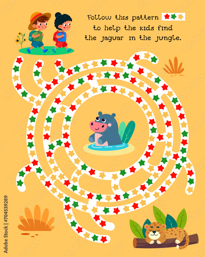 Maze for kids. Activity and Education. Puzzle game for children. Cute ...