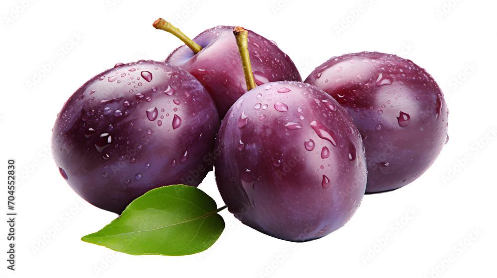 Plum, transparent background, high-resolution image, stone fruit, deep ...