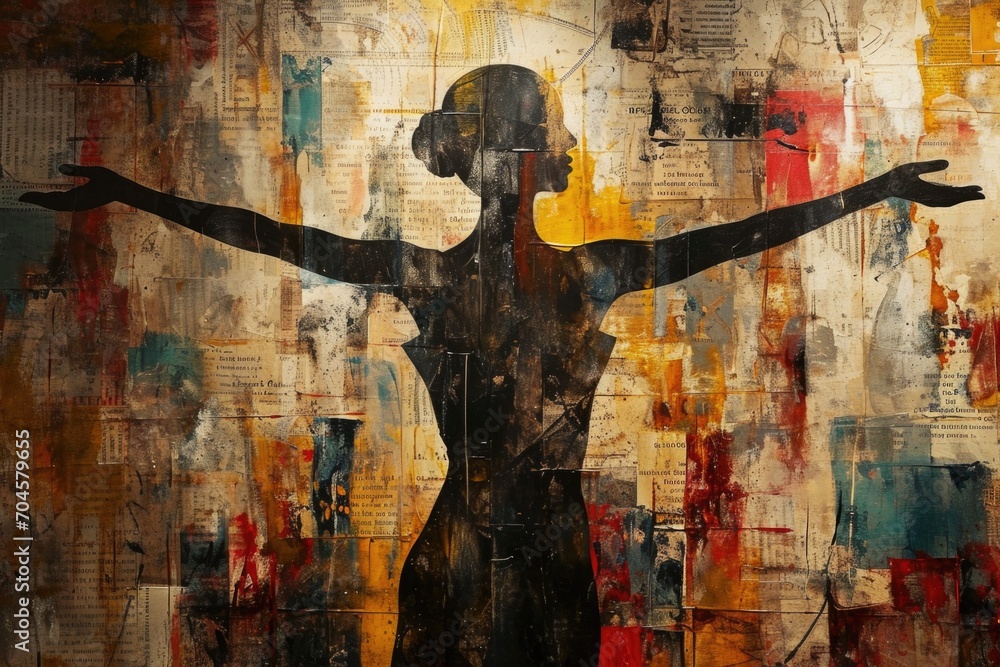 A captivating artwork portraying the inherent rights and freedoms ...