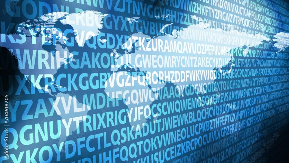 Alphabet letters form visual communication of chaotic typography ...