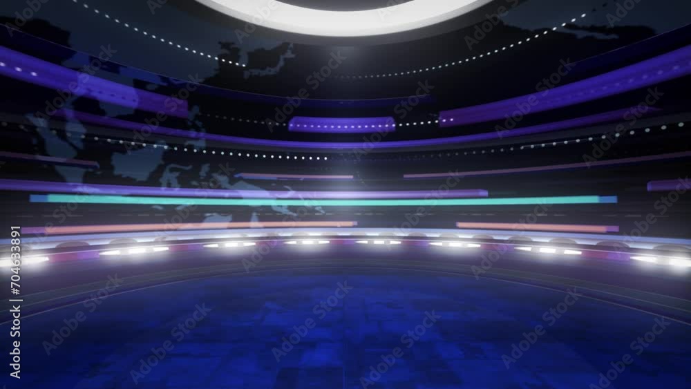 TV news, virtual studio background. Ideal also for online broadcasts ...