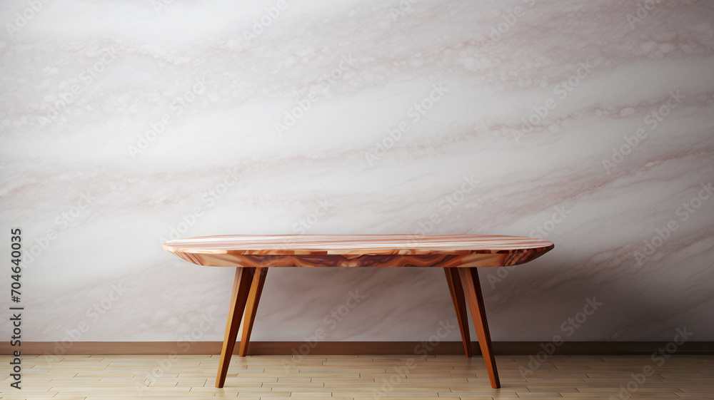 Empty wooden table, rustic wood table in front of painted wall, table ...