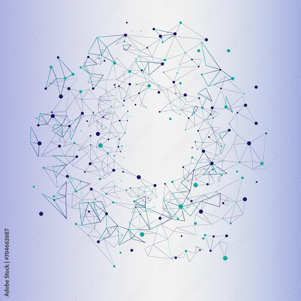 Abstract biologycal background with flat icons and symbols. Template ...