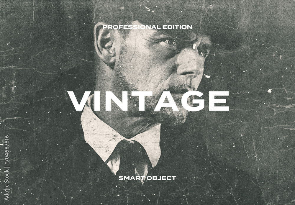 Vintage Old Retro Photo Effect Paper Texture Template Mockup Overlay ...