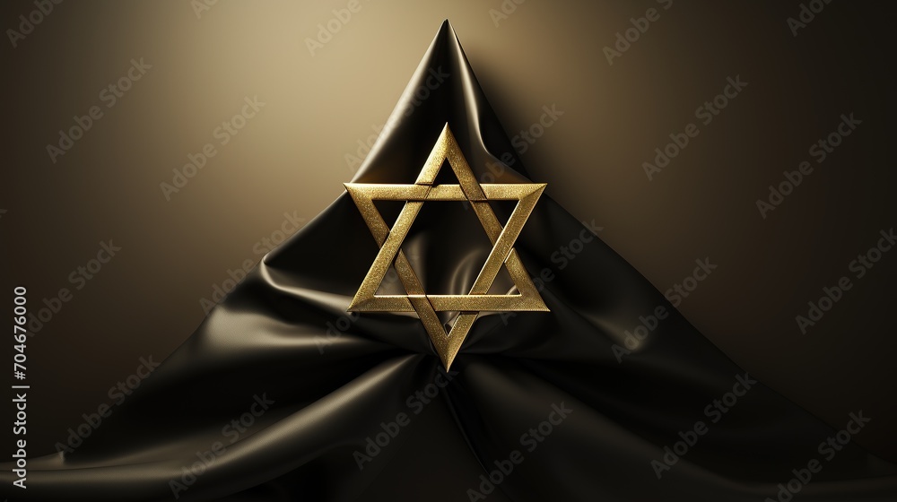 Star of David, ancient symbol, emblem in the shape of a six-pointed ...