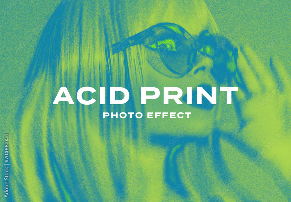 Acid Gradient Modern Creative Magazine Poster Photo Effect Paper ...