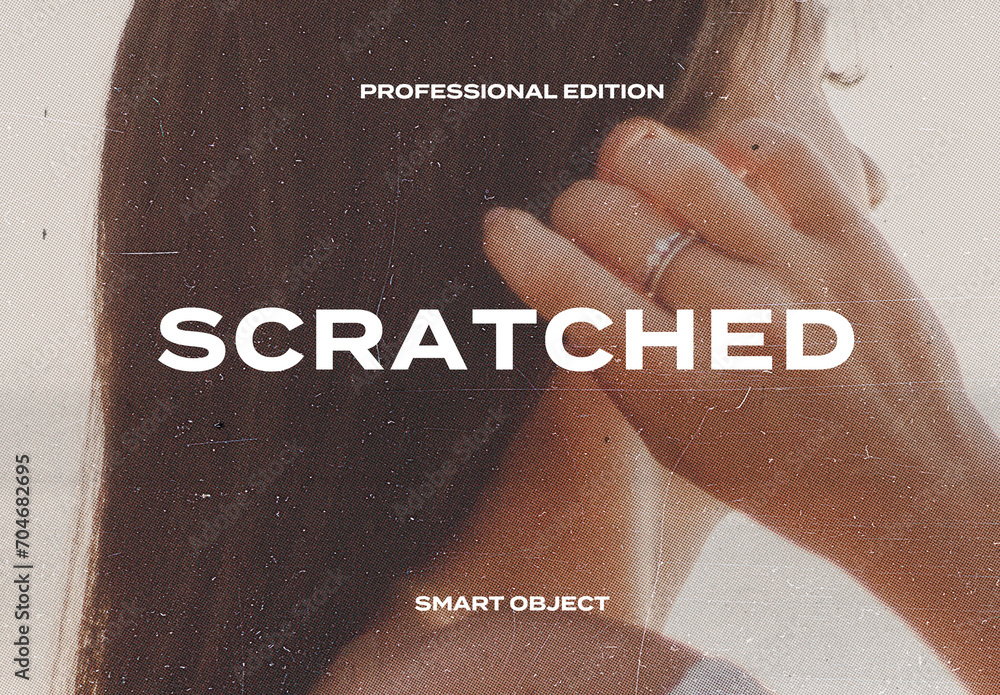 Scratched Film Frame Retro Grain Photo Effect Paper Texture Template ...