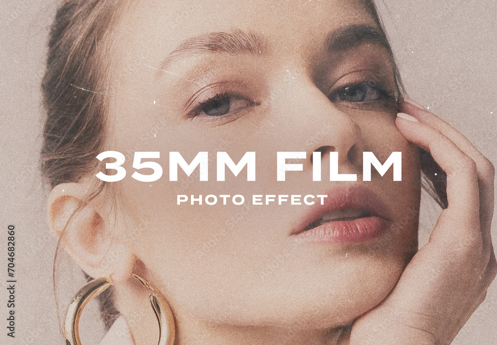 35mm Film Frame Retro Grain Light Leak Photo Effect Paper Texture ...