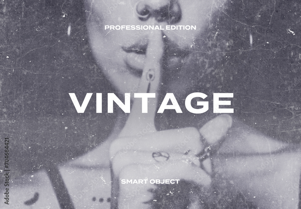 Vintage Old Retro Photo Effect Paper Texture Template Mockup Overlay ...