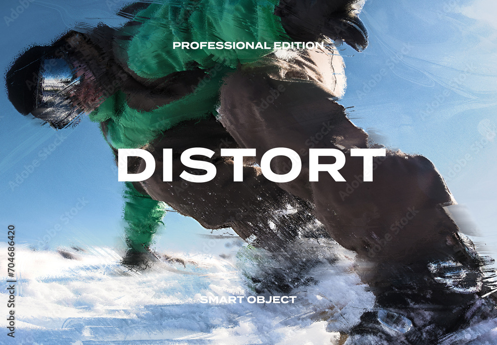 Distort Disrupted Gradient Distortion Photo Effect Paper Texture ...