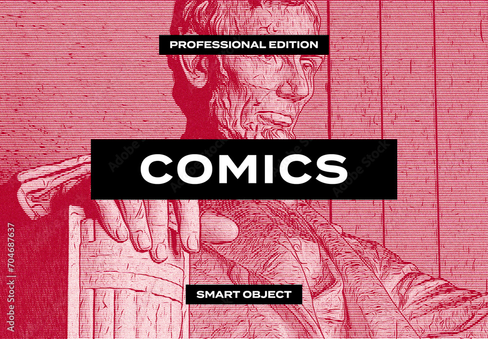 Comics Halftone Cartoon Illustration Art Photo Effect Paper Texture ...