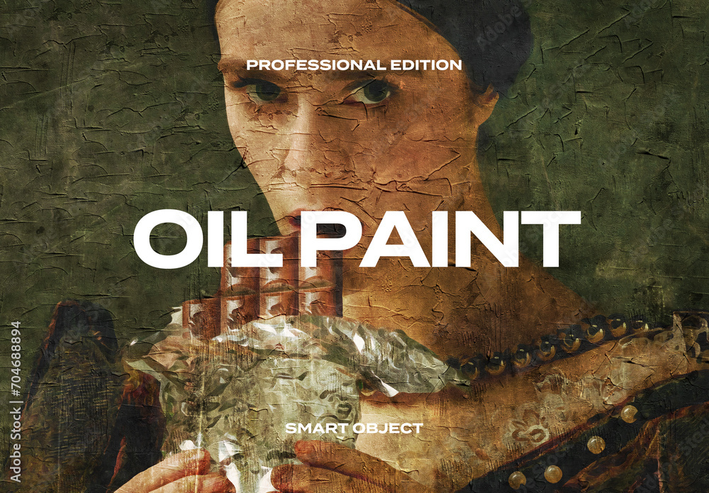 Oil Paint Painting Drawing Art Draw Photo Effect Paper Texture Template ...