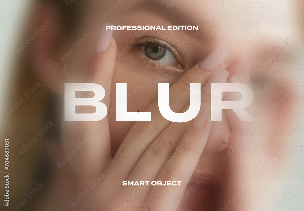 Blur Film Frame Motion Lens Photo Effect Paper Texture Template Mockup ...