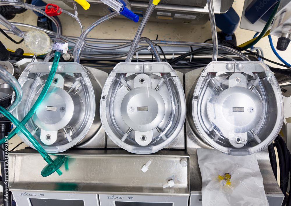 Chicago, IL, USA, January 7th, 2023, Hospital bypass machine: Medical ...