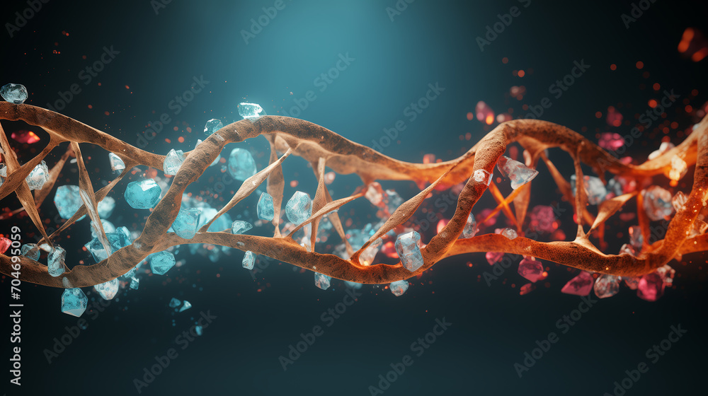 Digital holographic DNA strands glow in the dark, glimpse of genetic ...