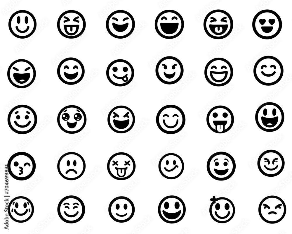 Emoji Svg Png Bundle, Emoji Svg, Emoji Png, Smiley Face Svg, Smiley Svg ...