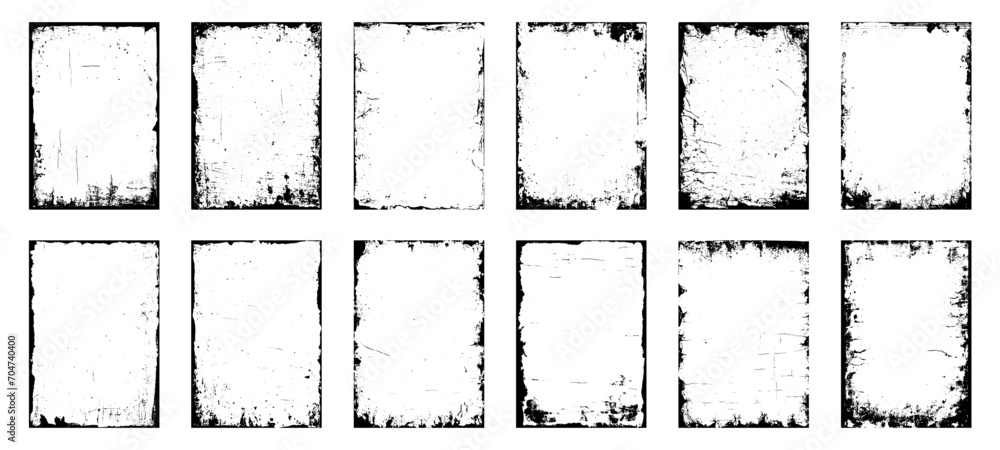 Distorted grunge isolated background. Overlay distress texture effect ...