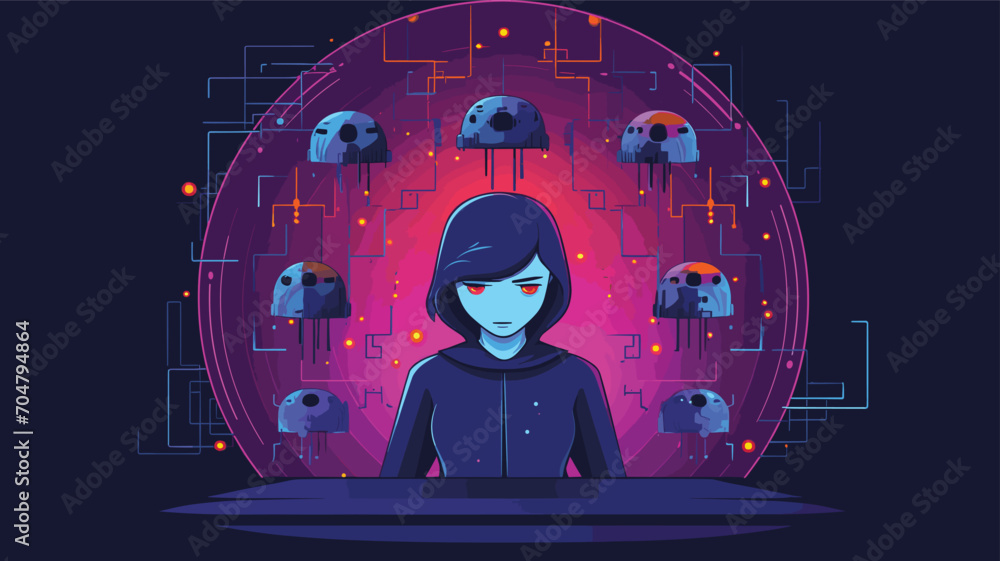 artificial intelligence with a vector art piece that visualizes the ...