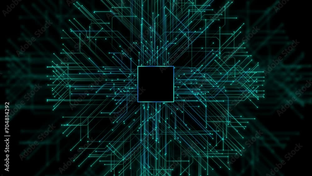 Digital Circuit board. Technology background. Central Computer ...