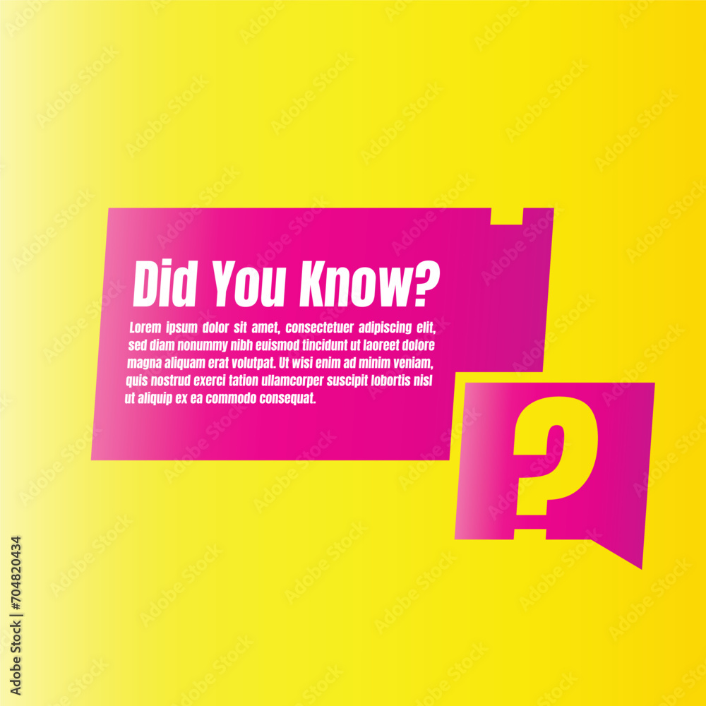 Did You Know label design idea concept. Did you know sign logo design ...