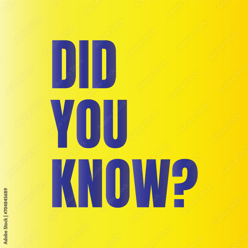 Did You Know label design idea concept. Did you know sign logo design ...