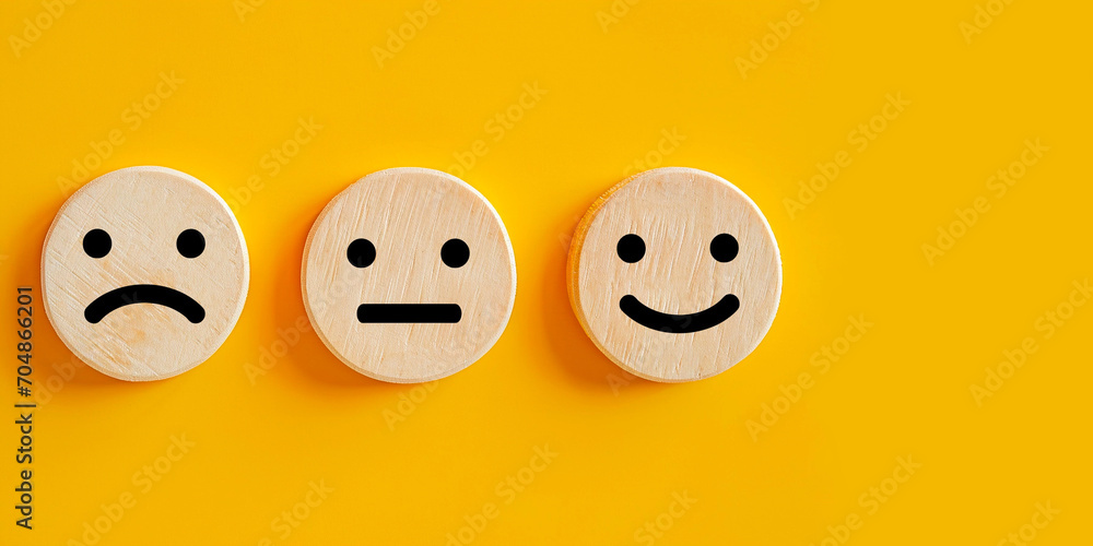 mood symbols from sad to happy - positive thinking, mental health ...