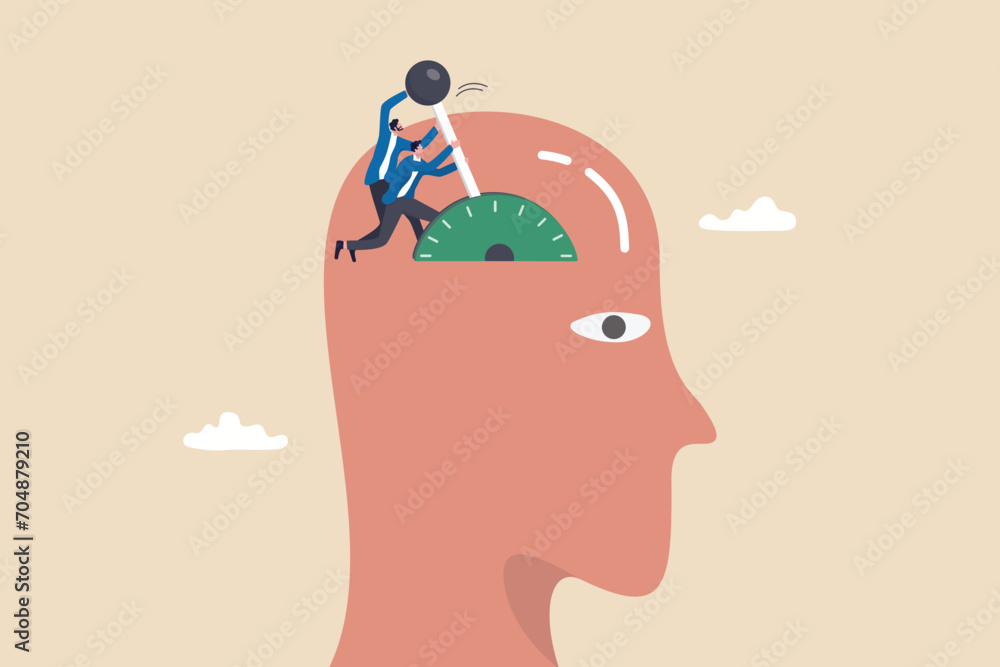 Change mindset, attitude or control mind, perception or thought ...