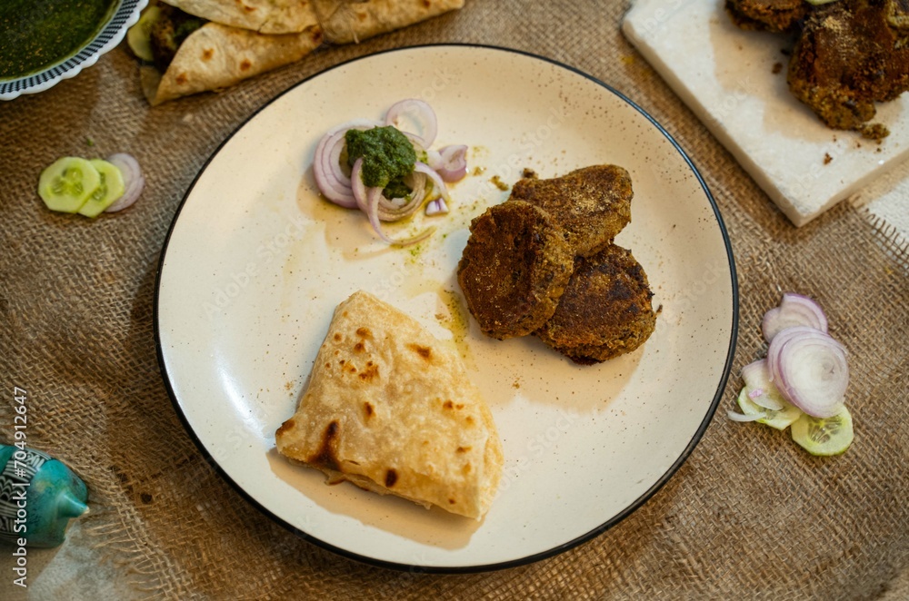 The Perfect Shami Kabab in a perfectly formed juicy kabab that is ...