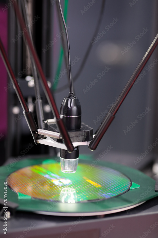Poster semiconductor silicon wafer defect inspection – Muurposter ...