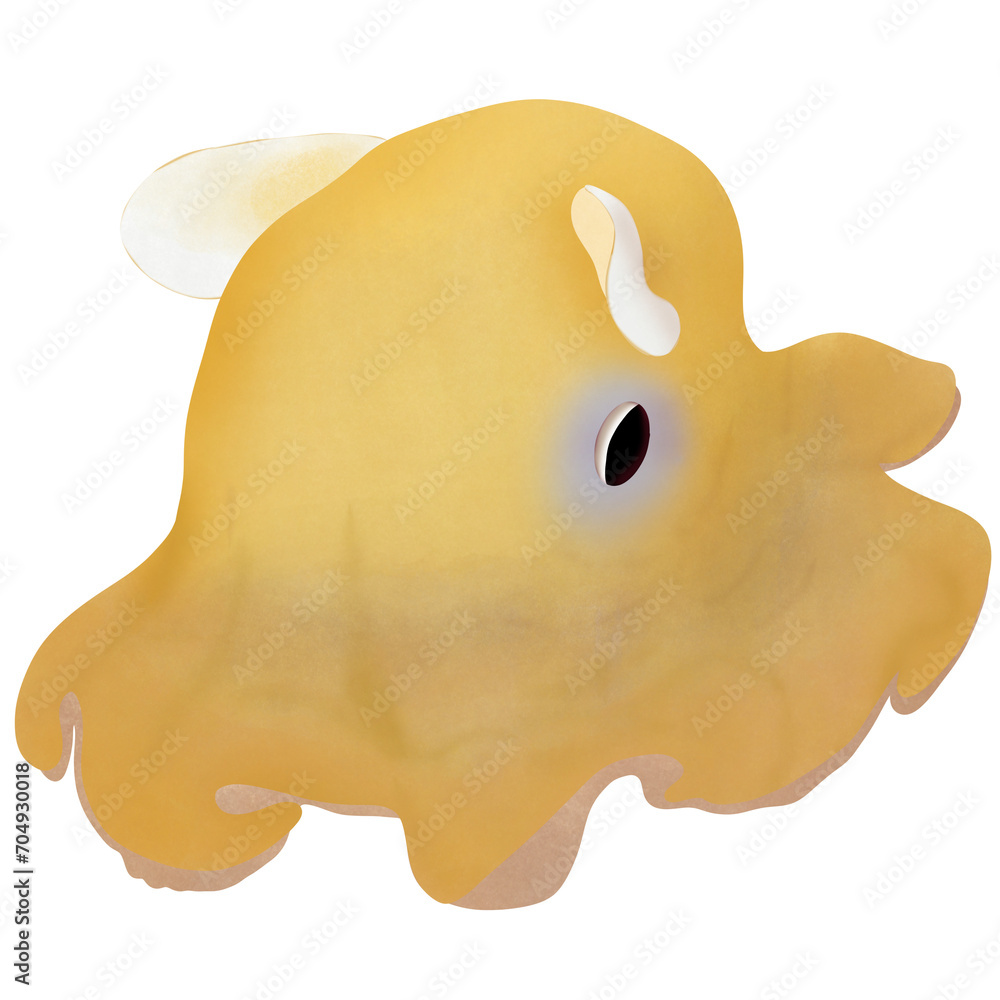 Dumbo Octopus Illustration cartoon design. Stock Illustration | Adobe Stock