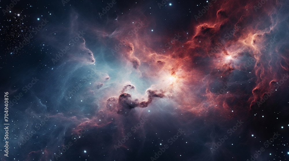Star Birth in Nebula A captivating image of star formation within a ...