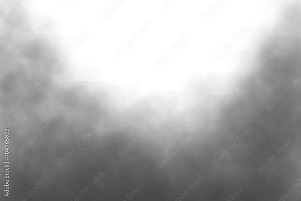 Fog or smoke PNG isolated transparent special effect. Dark gray ...