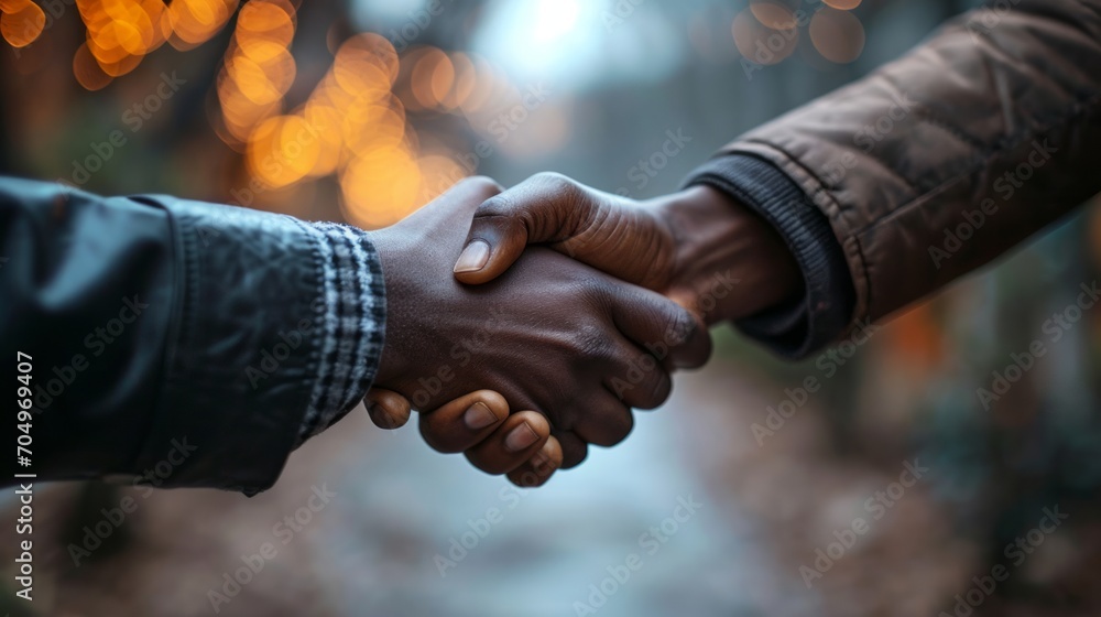 Two men as they held hands It symbolizes the unity, support, and strong ...
