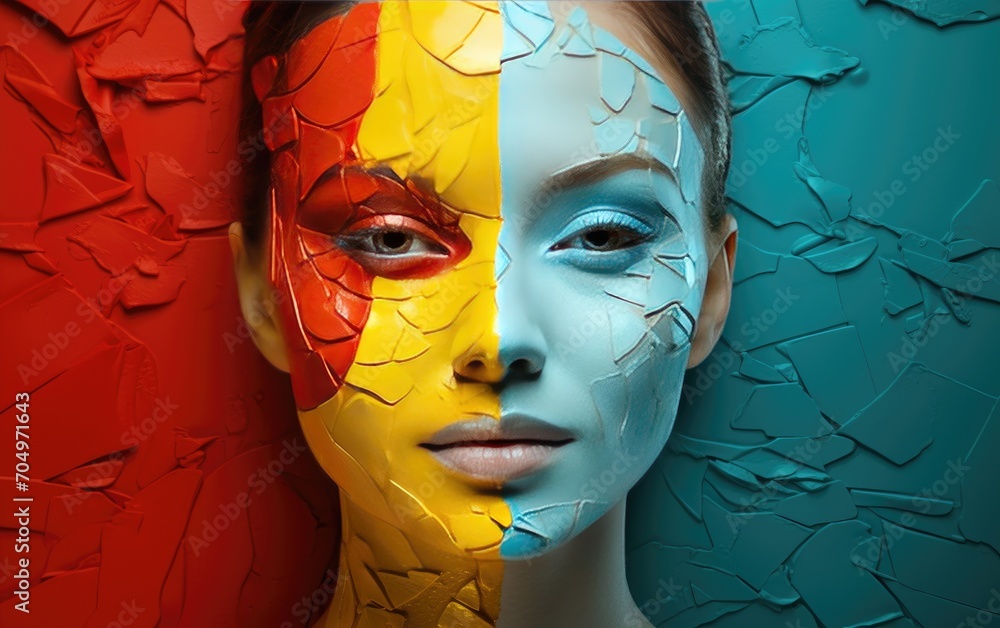 The concept of duality through a burst of contrasting and complementary ...