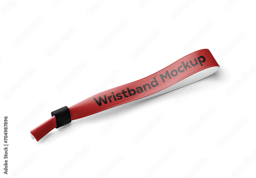 Mockup of customizable ID band on customizable background Stock ...