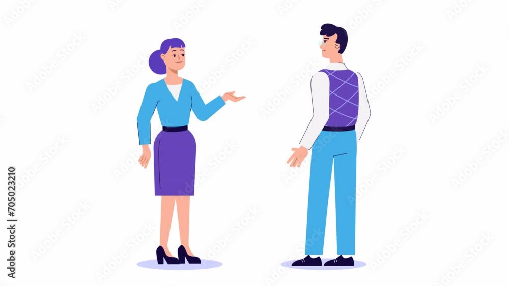 Female character talking to man. Lip syncing Facial Animation for ...