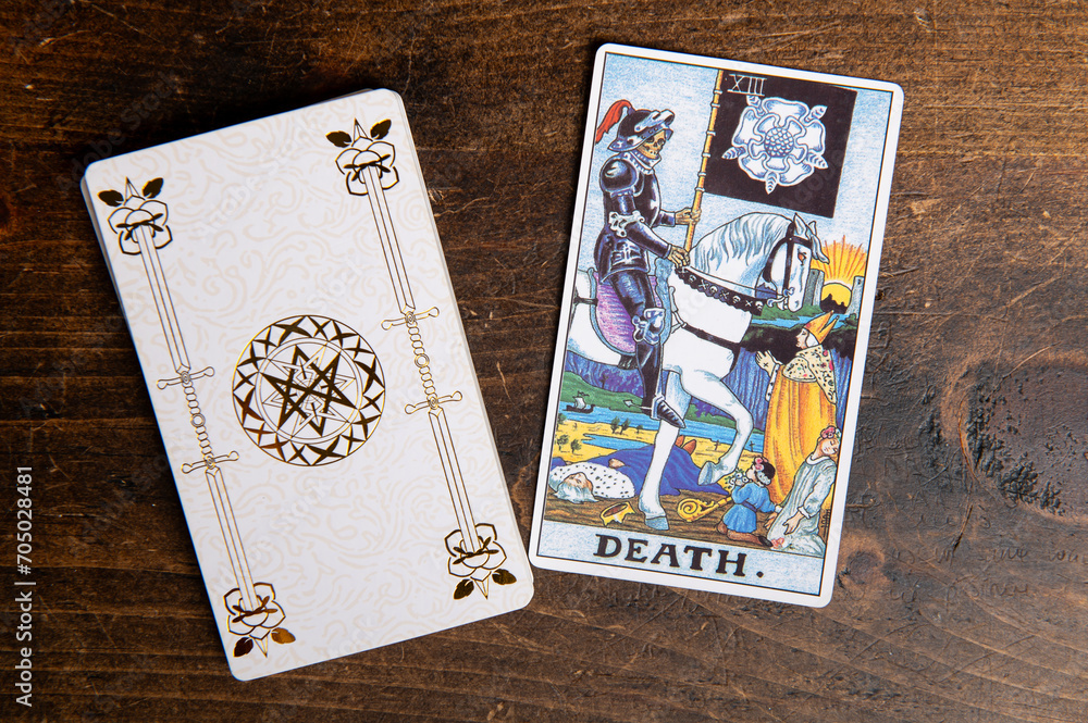 London, UK: 4 January, 2024: The 13 Major Arcana - The Death Tarot Card ...
