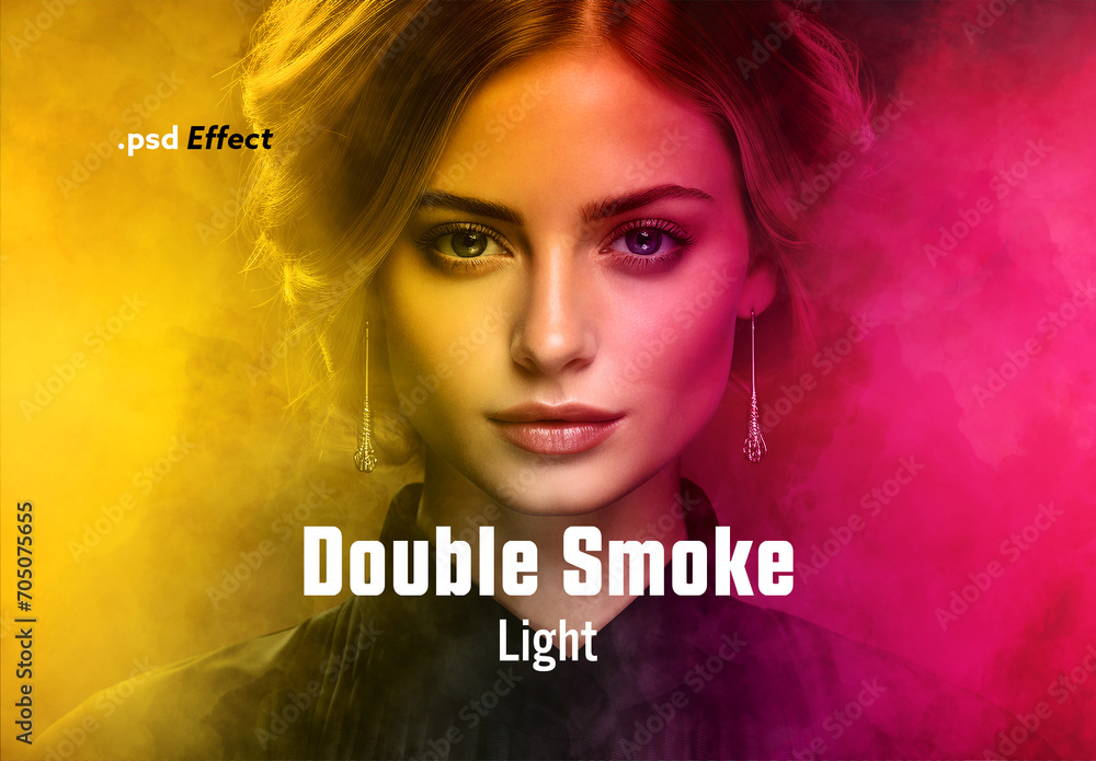 Double Smoke Light Effect Stock Template | Adobe Stock