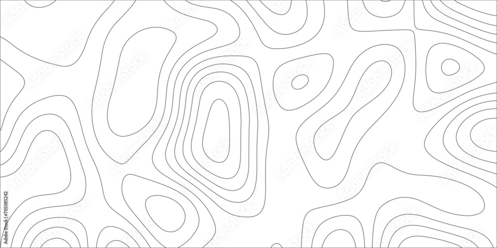 abstract white wave paper curved reliefs background. Topography map ...