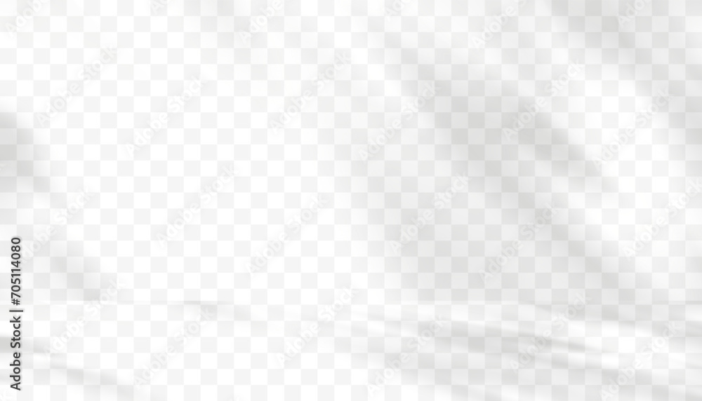 Shadow overlay effect.Transparent soft light,shadow leaves.Vector ...