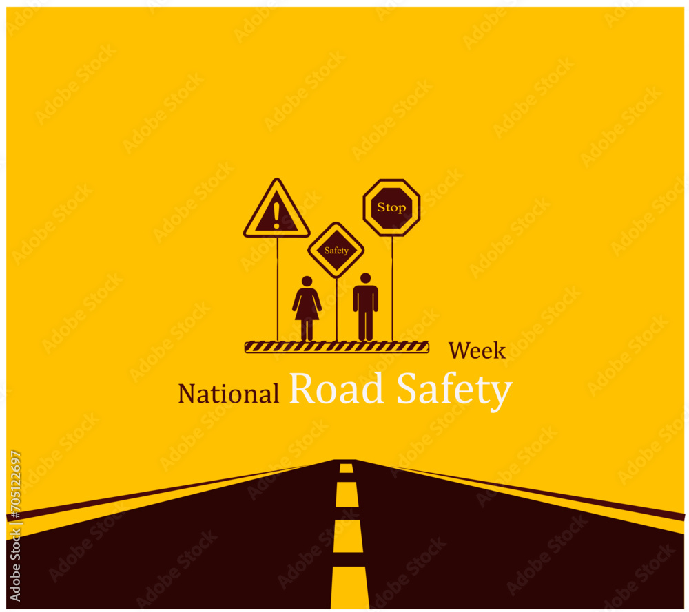 National Road safety week is observed every year in 11 to 17 January ...