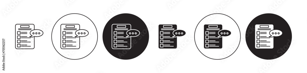 Survey Vector Illustration Set. Customer feedback and evaluation sign ...