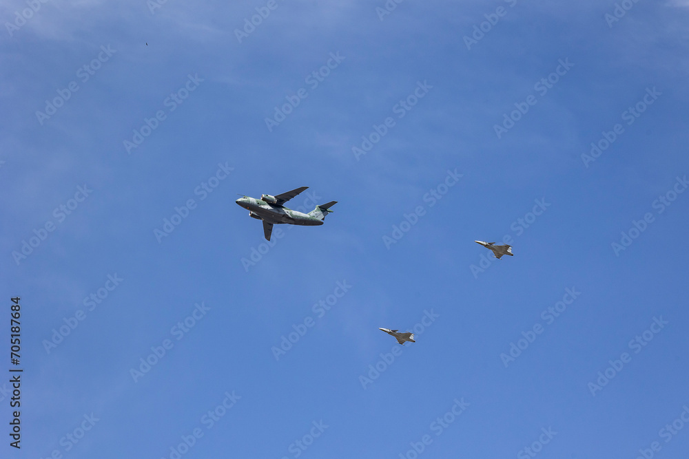 Brasilia, Brazil, July, 20, 2023. The Embraer C-390 Millennium, jet ...